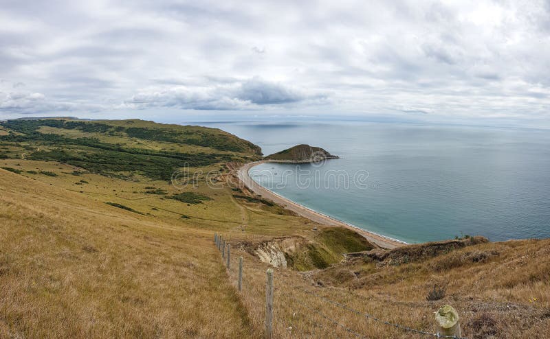 Brandy Bay Coastal Path in Dorset, UK Stock Photo - Image of brandy ...