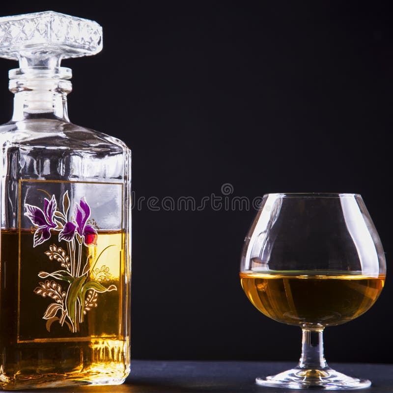 Brandy stock image. Image of classic, bottle, drinking - 49205901