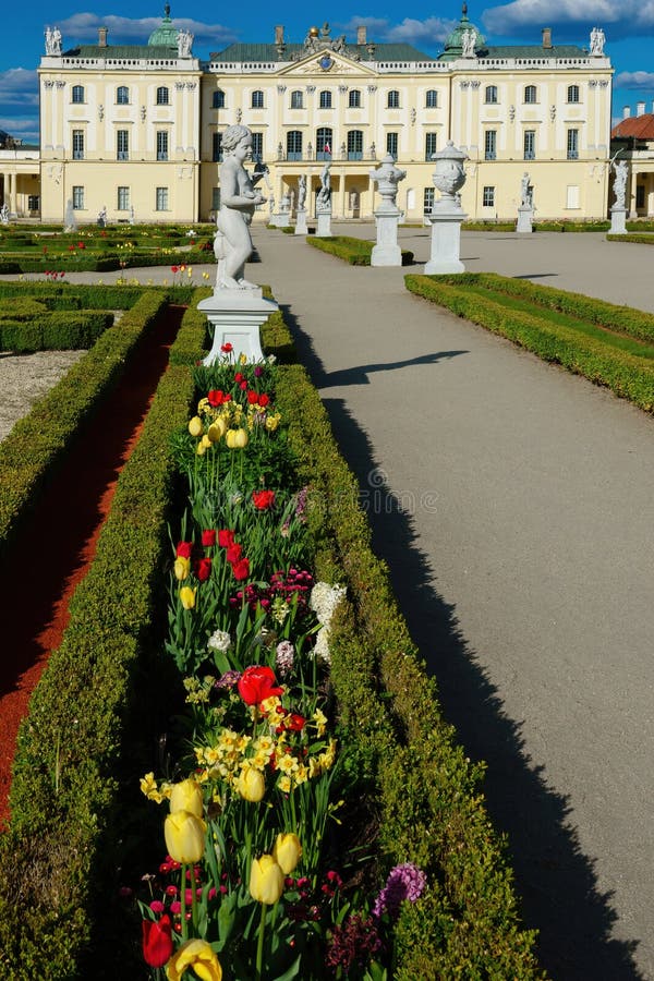 Branicki Palace and Park in Bialystok, Poland Stock Image - Image of ...