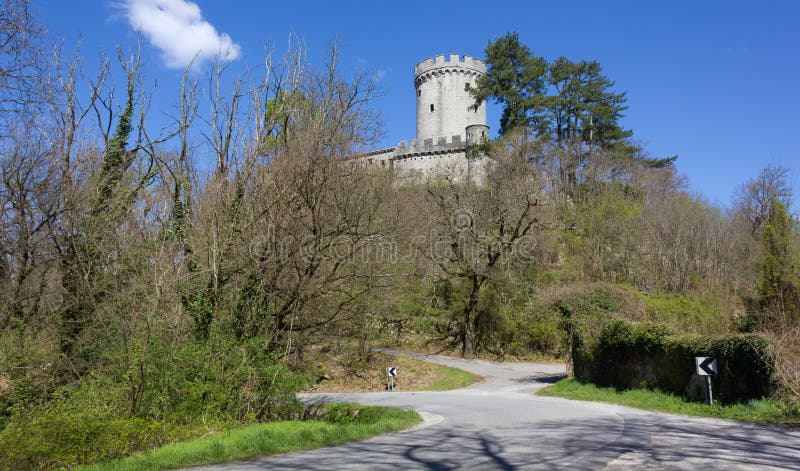 Branik Castle stock image. Image of nature, karst, tower - 53873225