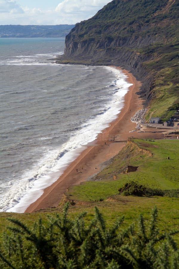 Branscombe beach in Devon stock photo. Image of england - 27000178
