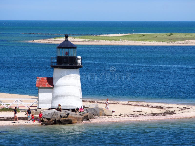 Brant Point Light, Nantucket-Insel Redaktionelles Stockfoto - Bild von ...
