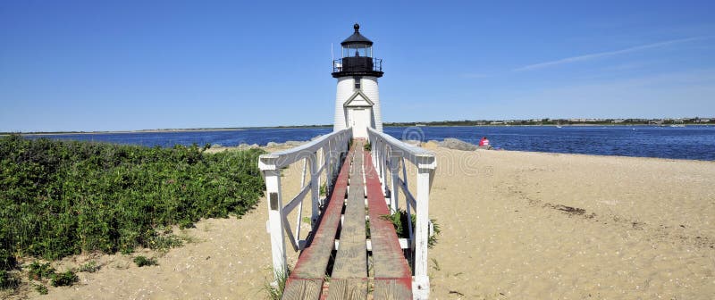 Brant Point Light , Nantucket Island Editorial Stock Photo - Image of ...