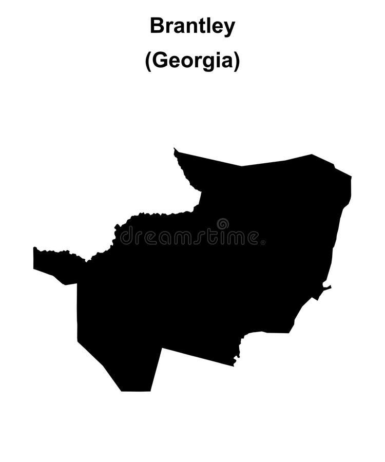 Brantley Outline Map Stock Illustrations – 14 Brantley Outline Map ...