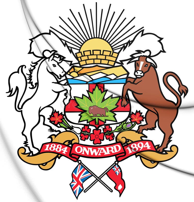 Brasão de Calgary, Canadá ilustração stock. Ilustração de sinal - 91386454