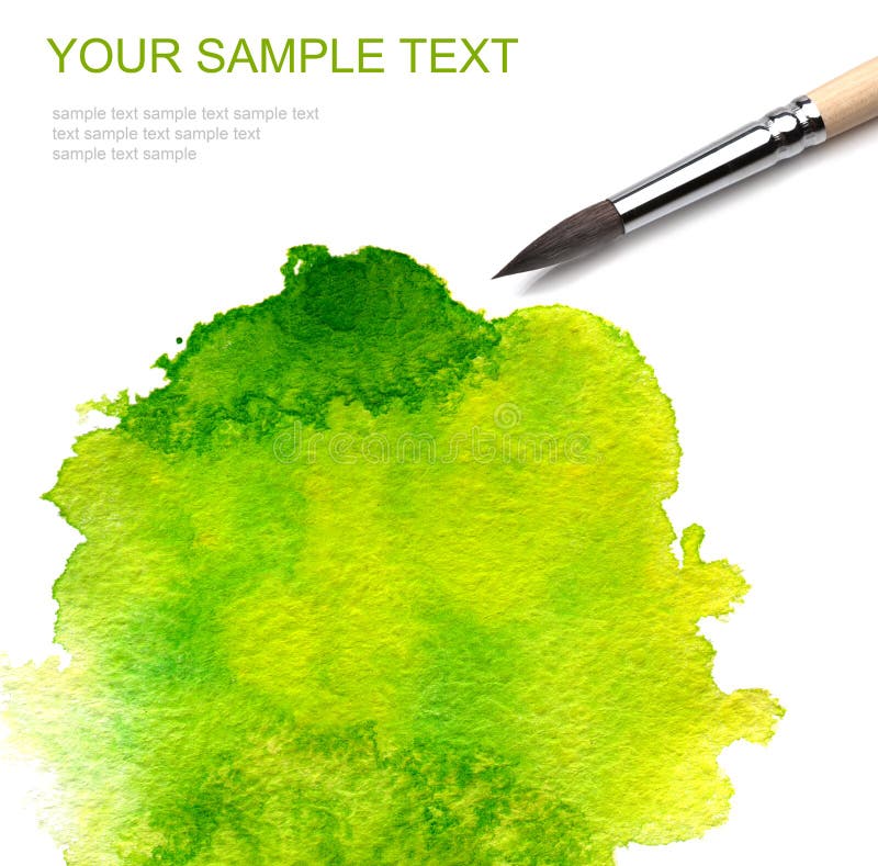 Brash and watercolor paint stock image. Image of canvas - 17111263