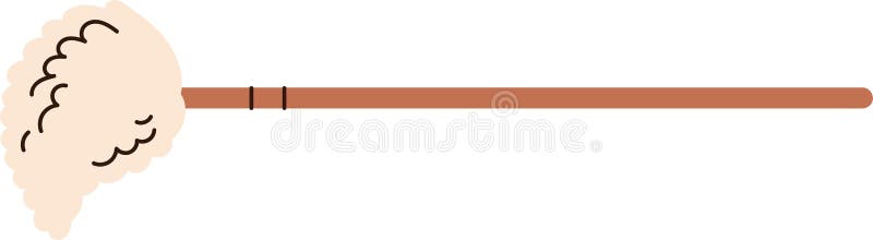 Brash on Stick stock vector. Illustration of beauty - 297872660