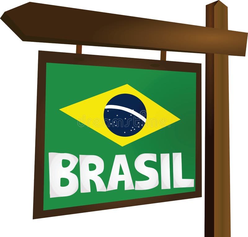 Brasil sign for T-Shirts stock vector. Illustration of sport - 41628138