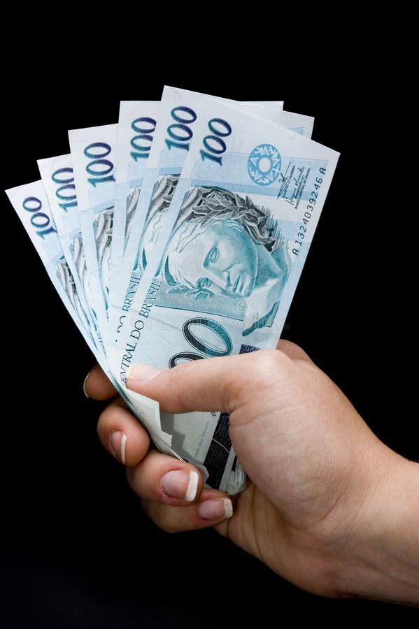Brasilian real notes stock photo. Image of income, euro - 3321830