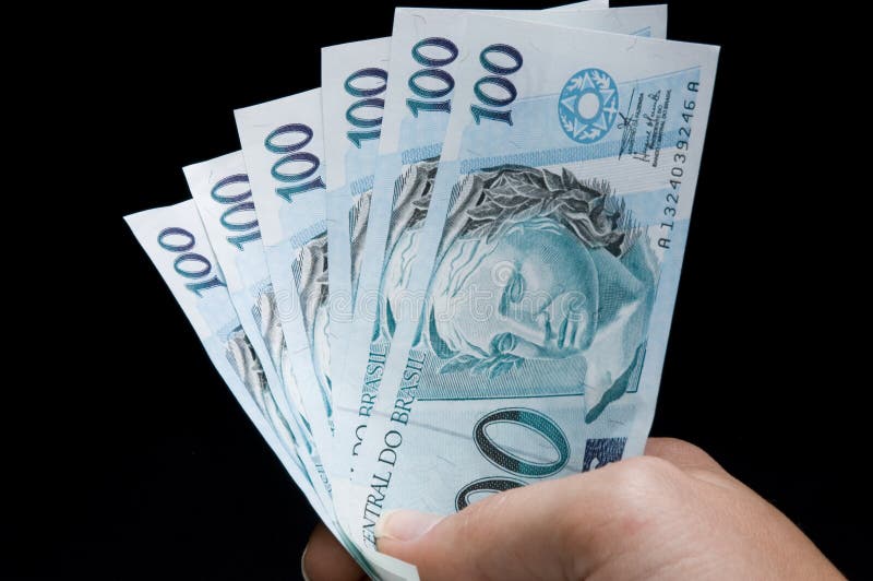 Brasilian real notes stock photo. Image of income, euro - 3321830