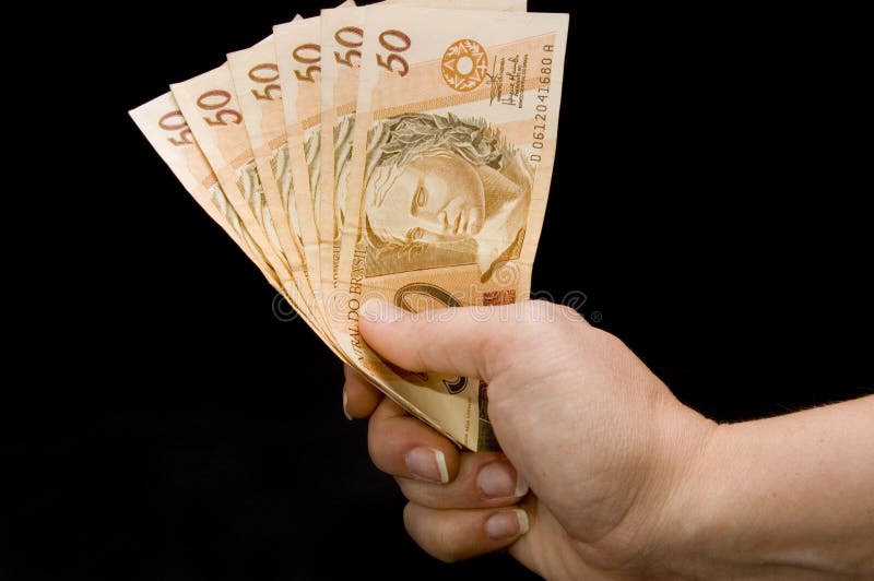 Brasilian real notes stock photo. Image of income, euro - 3321830