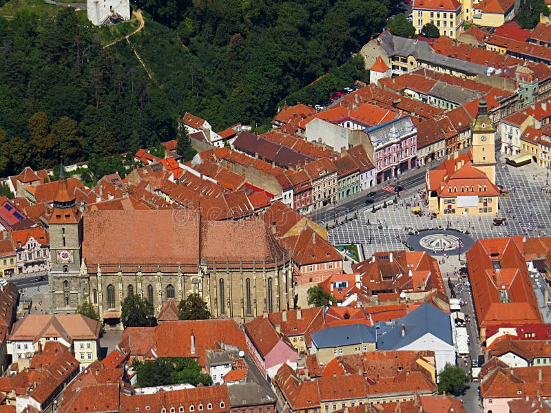 Brasov image éditorial. Image du zone, roumanie, important - 86544130