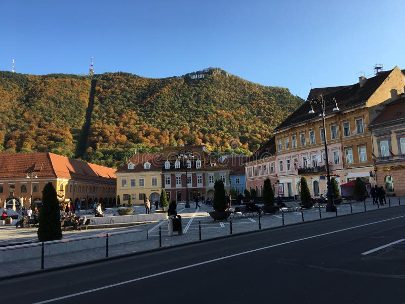 Brasov Sign on the Tampa Mountain in Brasov, Romania Editorial Stock ...