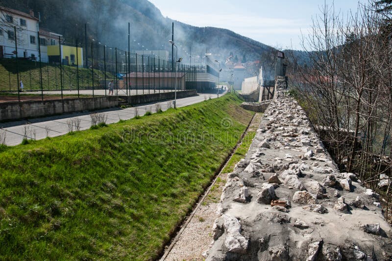 Brasov stronghold wall editorial image. Image of holidays - 71796810