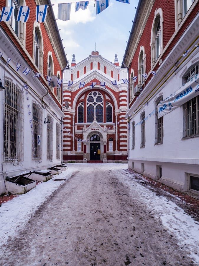 Brasov synagogue in winter editorial stock image. Image of sacred ...
