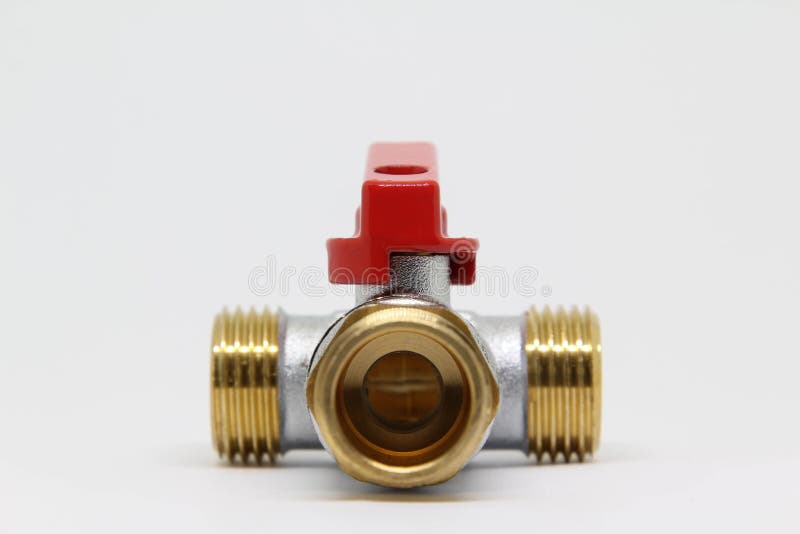 Air Valve on White Background Stock Photo - Image of equipment, steel ...