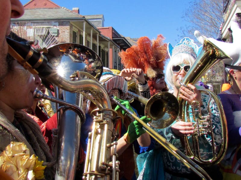 Brass Band Mardi Gras 2016 Di Panorama Fotografia Stock Editoriale ...