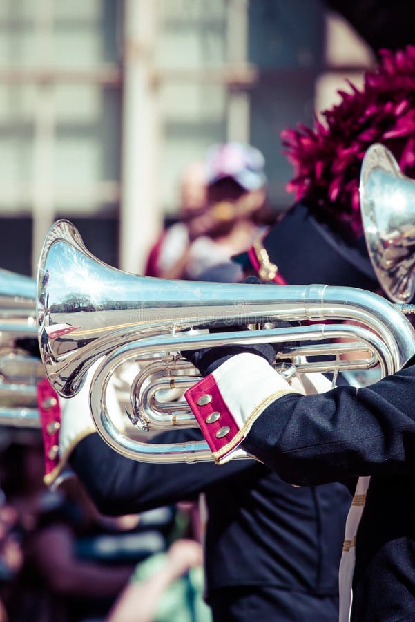 Brass band parade stock photo. Image of blues, horn, gold - 40038516