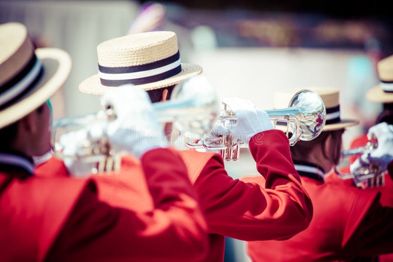 Brass band marching stock photo. Image of orchestra, band - 23569482