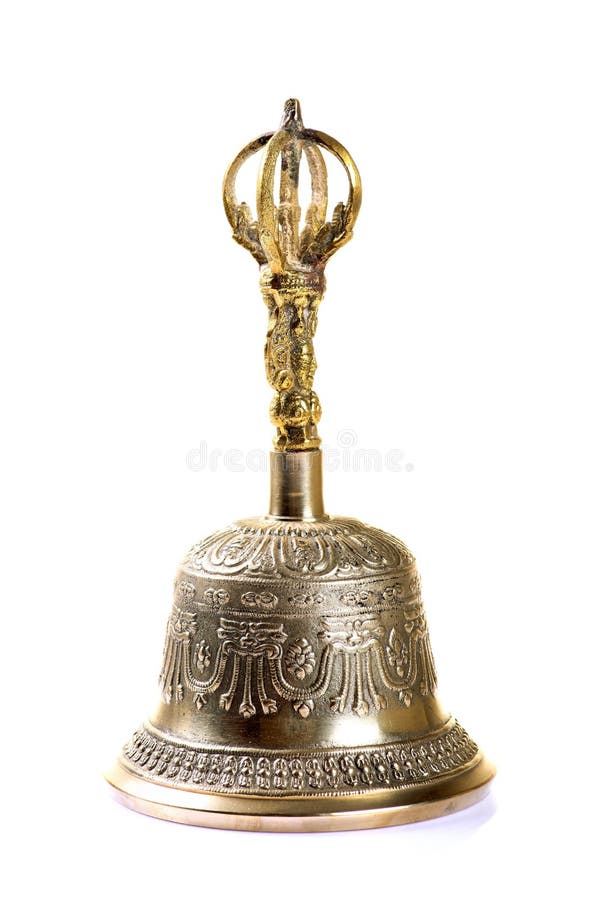 Brass bell stock image. Image of music, brass, white - 53667207