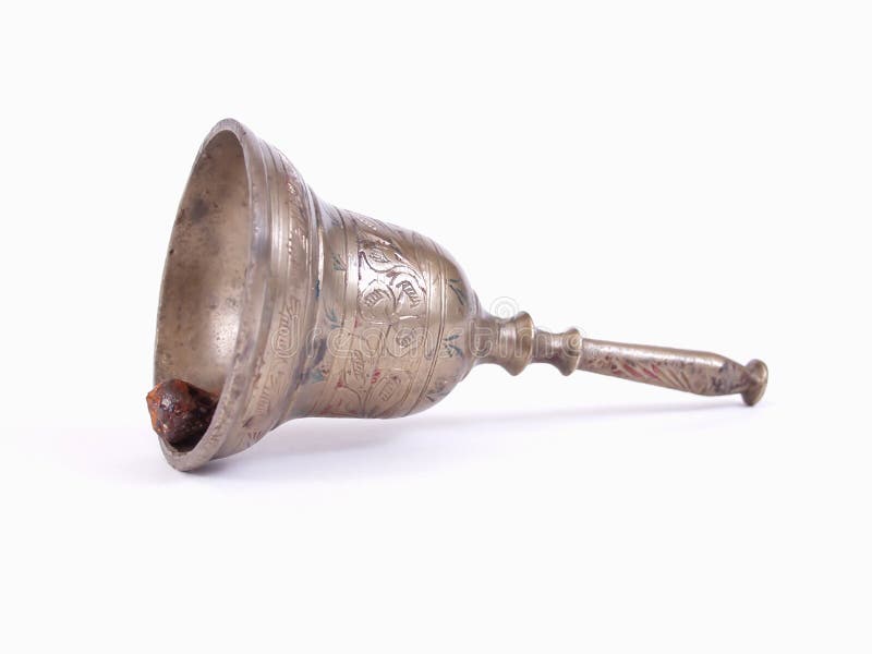 Brass Bell on Side stock image. Image of isolated, metal - 6268439