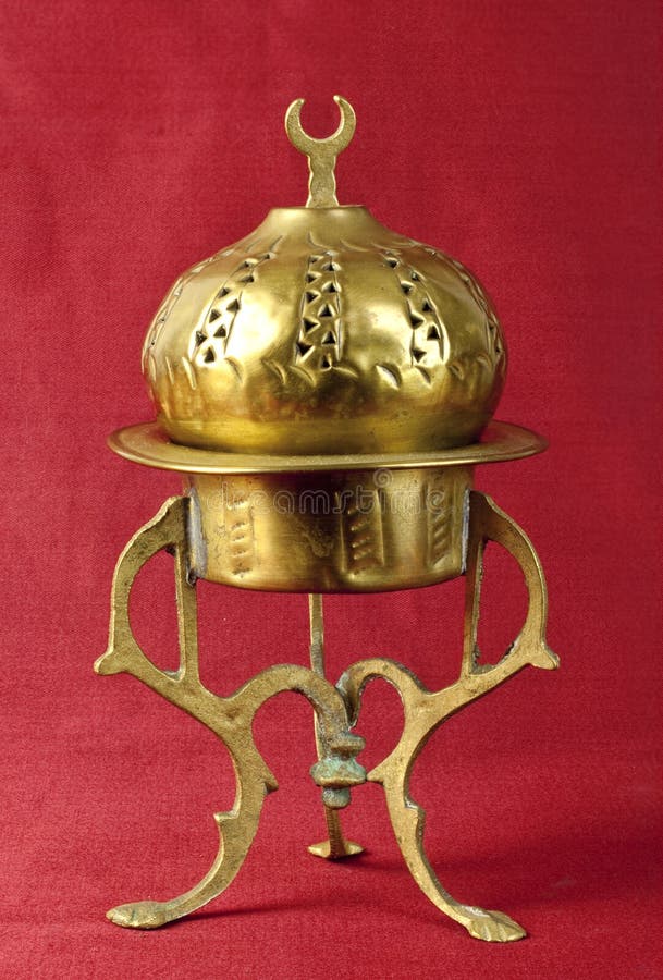 Old Brass Brazier stock image. Image of obsolete, ancient - 43545517
