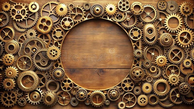 Brass Cog Number: a Steampunk Number Design with Intricate Cogs ...