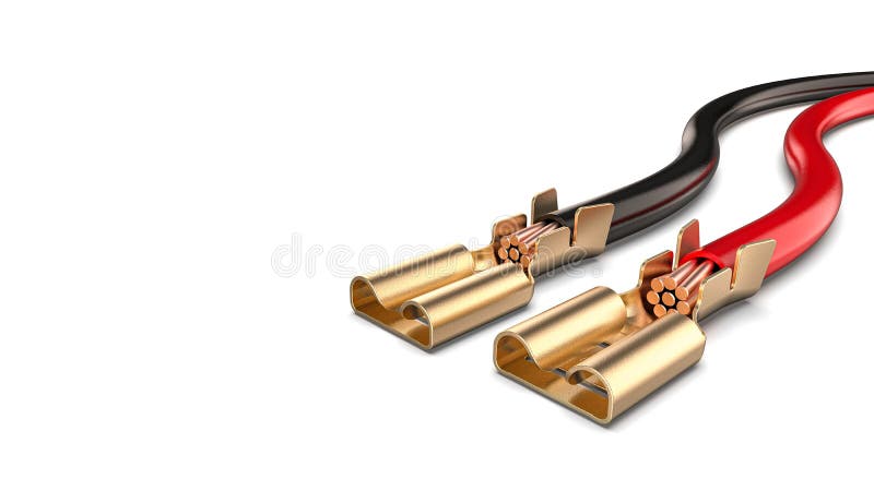 Brass Electrical Wire Connector. Template, Mockup. Stock Photo - Image ...