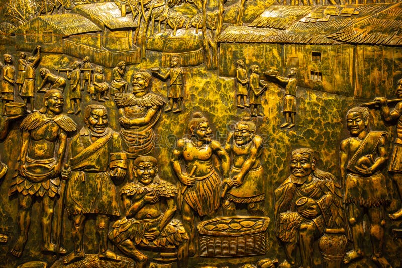 Brass Engraves in the Shanxi Museum Editorial Stock Image - Image of ...