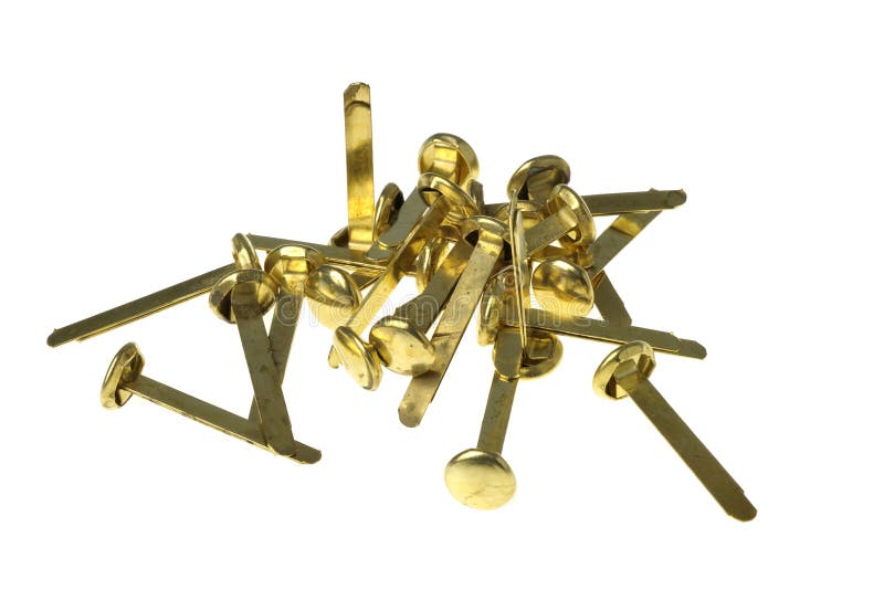 Brass fasteners stock photo. Image of gold, fasteners - 10779994