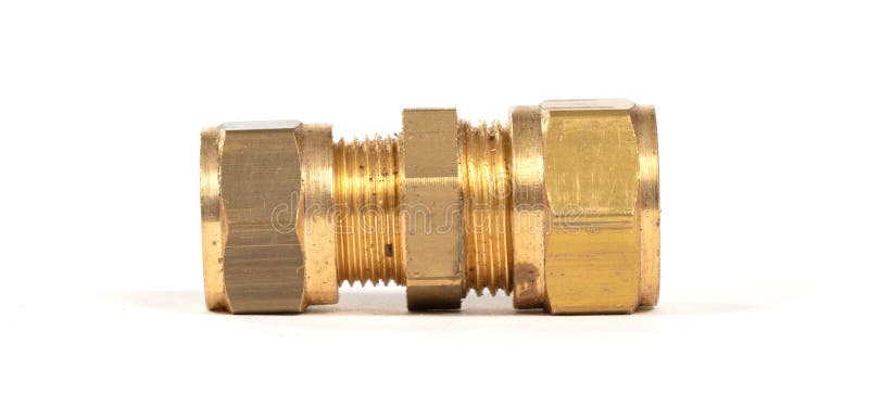 Brass Fitting for Plumbing Pipes, Connector for Two Different Sizes ...