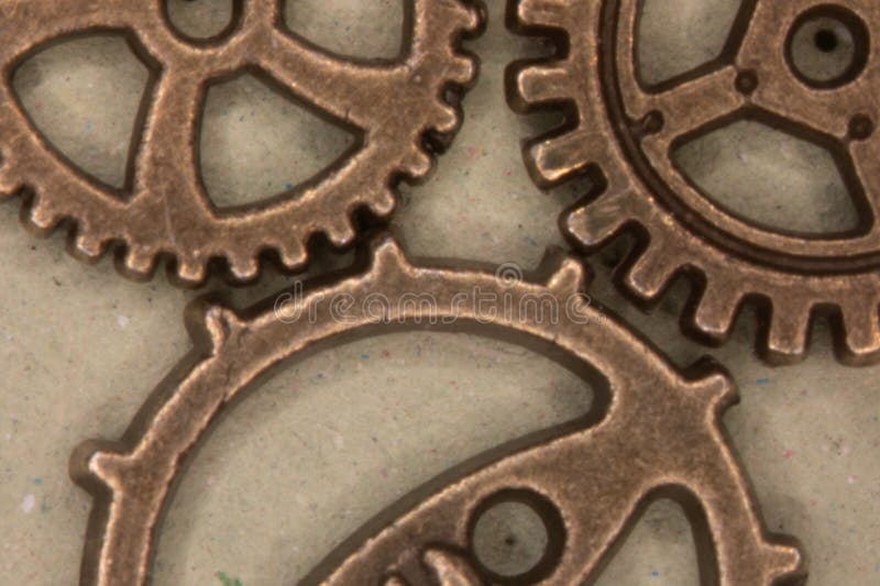 Brass Gears are Interlocked Stock Photo - Image of teeth, form: 269852360