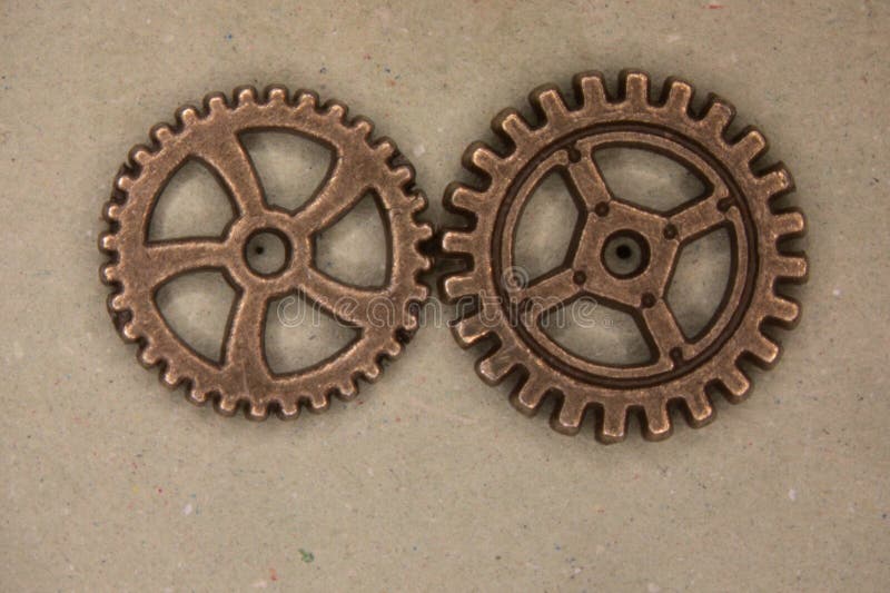 Brass Gears are Interlocked Stock Image - Image of teeth, gear: 269852391