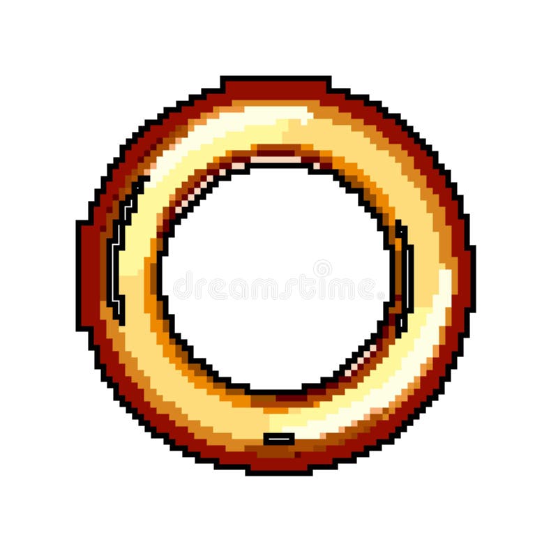 Brass Grommet Ring Game Pixel Art Vector Illustration Stock Vector ...