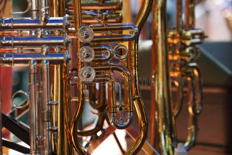 Brass instruments stock photo. Image of instruments, music - 54985298