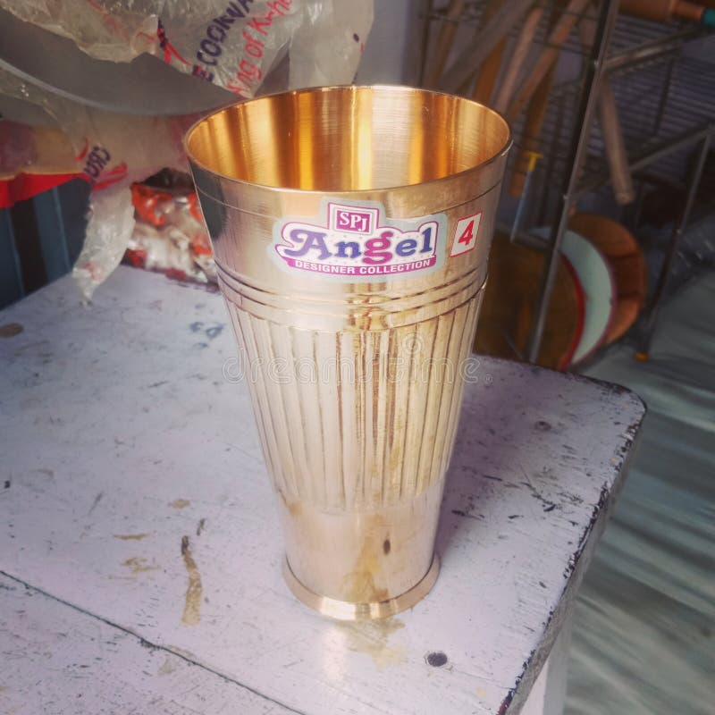 Brass lassi glasss editorial photography. Image of litter - 330886112