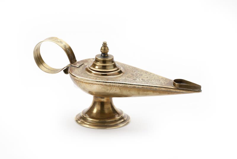 Rubbing magic lamp stock image. Image of asia, fantasy - 34209263