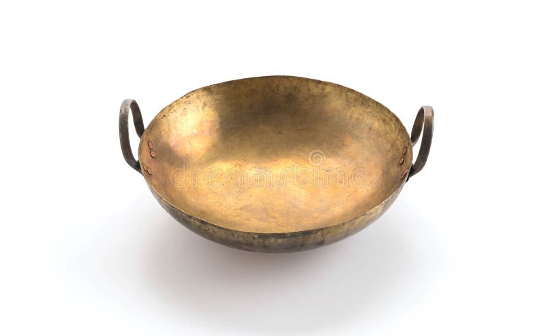Brass pan stock image. Image of food, dirty, delicious - 90350643