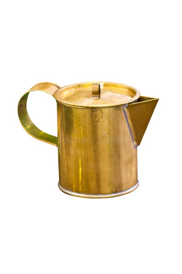 Brass Pitcher. stock image. Image of object, brass, craftsmanship ...