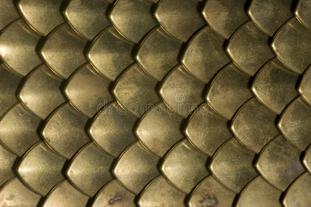 Brass Plate Chainmail Closeup Stock Image - Image of interlock, woven ...