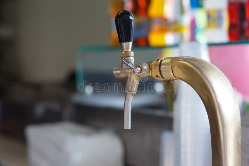 Brass tap beer stock image. Image of assistance, handles - 85344657