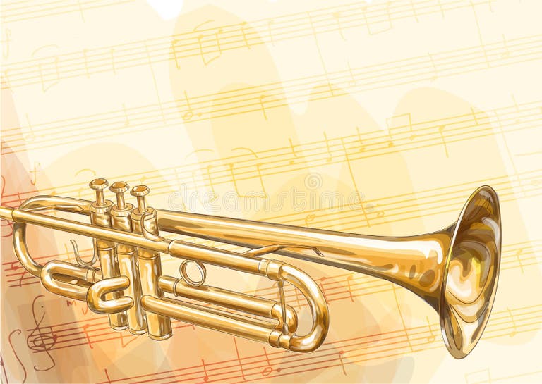 Trumpet Side View Stock Illustrations – 140 Trumpet Side View Stock ...