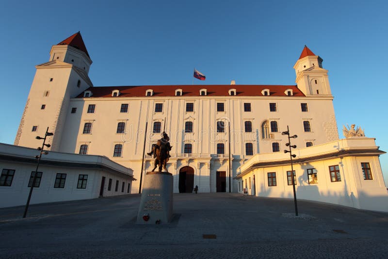 Bratislava Castle - Front View Stock Photo - Image of bright, light ...