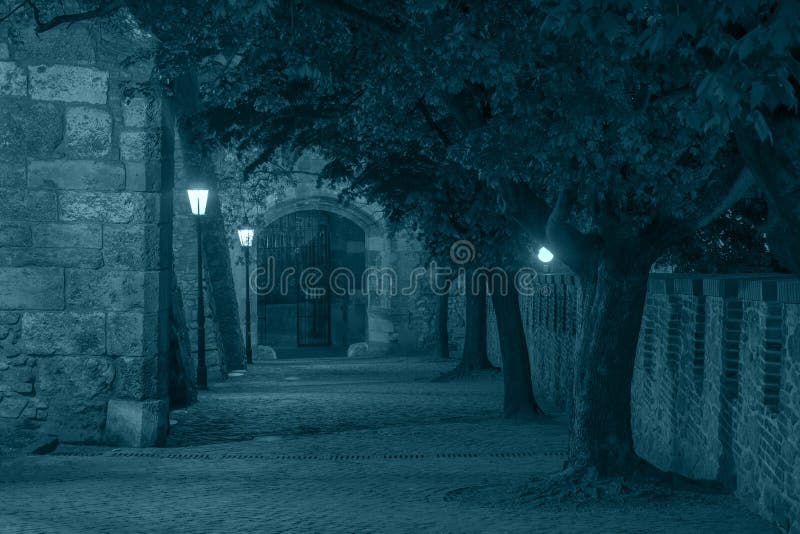 Bratislava Castle Gate at Night Stock Photo - Image of heritage ...