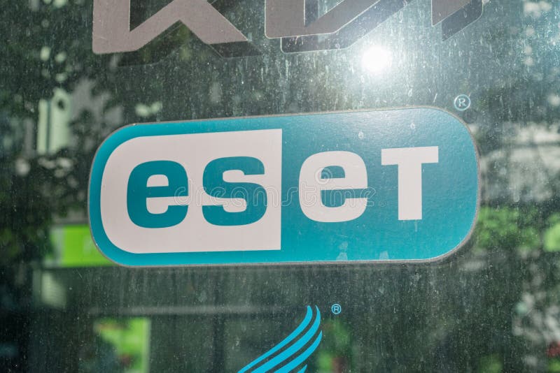 Eset logo and sign editorial photo. Image of safety - 250552971