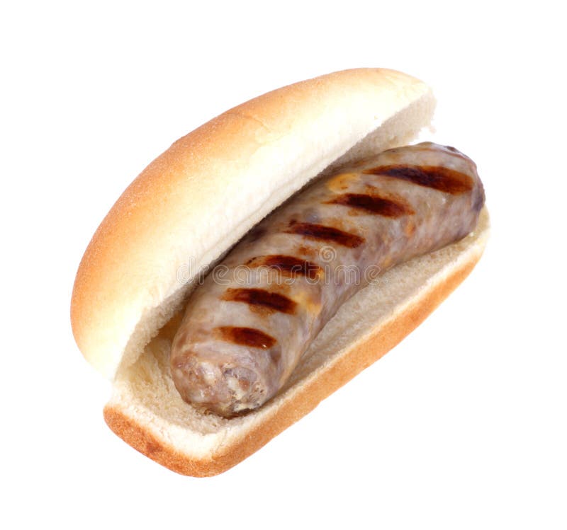 Bratwurst On A Bun Stock Photography - Image: 15422122
