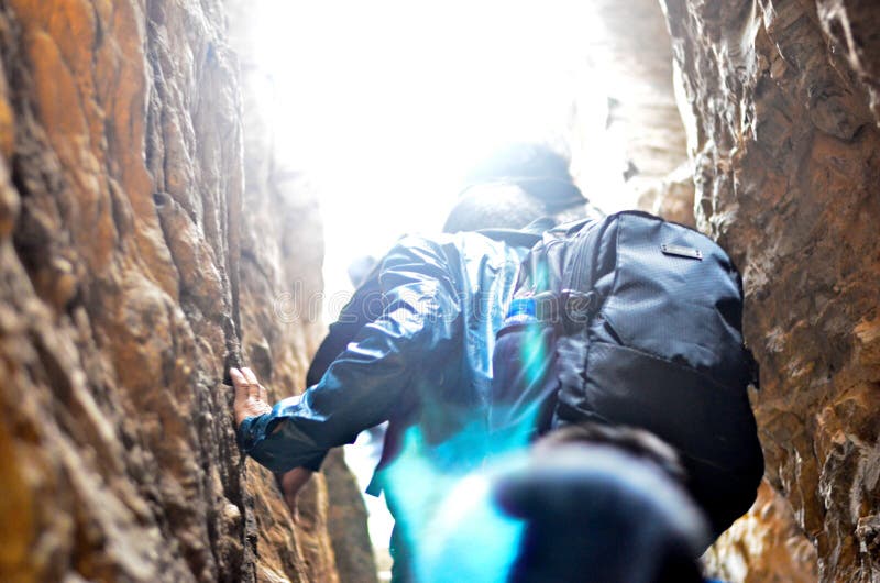 The brave climber stock photo. Image of blue, climb - 178645454