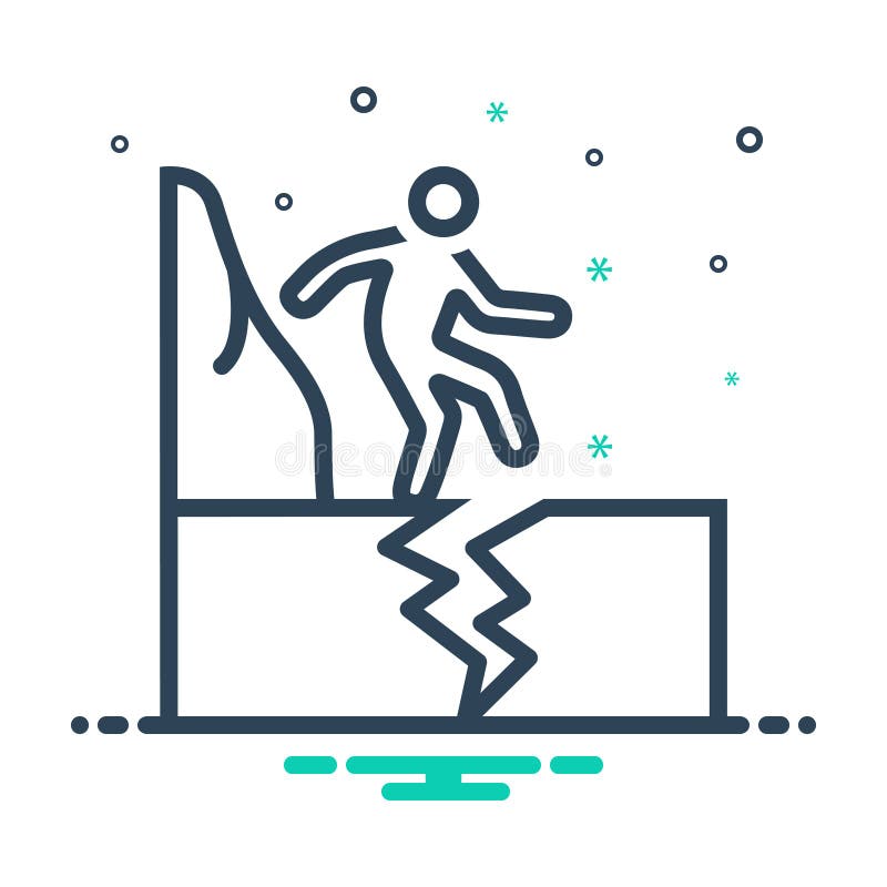 Black Mix Icon for Brave, Valiant and Gallant Stock Illustration ...