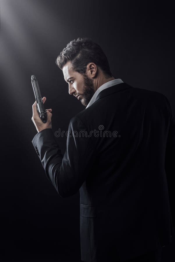 297 Man Gun Rear View Stock Photos - Free & Royalty-Free Stock Photos ...