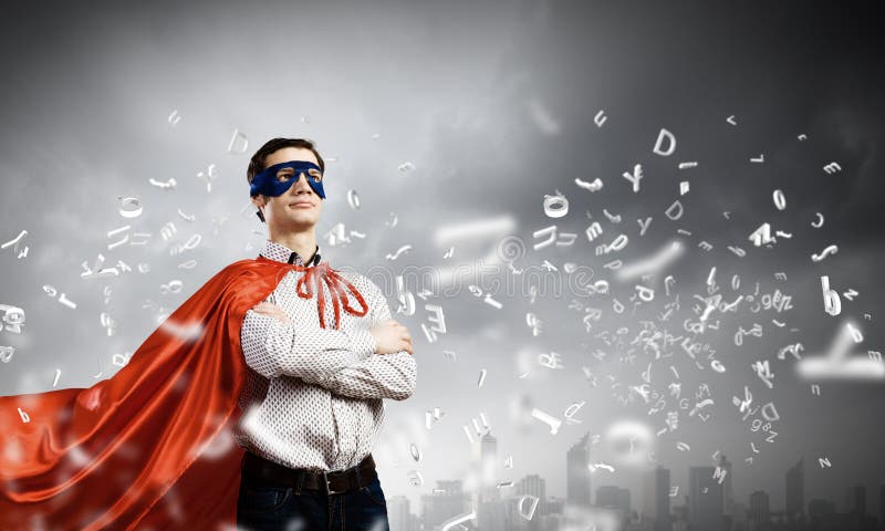 Brave superhero stock photo. Image of concept, costume - 42050602
